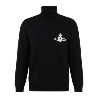 Vivienne Westwood Orb Intarsia Roll-neck Pullover - - Knitwear - Damen - Schwarzk - S