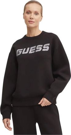 Guess Femme, Sweatshirts et sweats &agrave; capuche, Noir, Taille: 38 FR SweaT-shirt Cecilia
