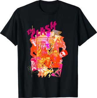 The Clash Der Kampf - Collage Neon T-Shirt