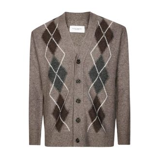Paolo Pecora Extrafine Merino Woll Cardigan - - Knitwear - Herren - Braun - L