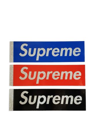 SUPREME Sticker mit Logo (3er-Set) - Blau
