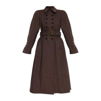 Chlo&eacute; Mantel mit Karomuster - - Coats - Damen - Braun - S