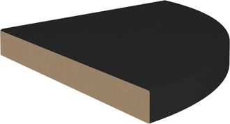 Generic Gebogenes Eckregal, Schwebende Regale, Dekoratives Wandregal für Badezimmer, Wohnzimmer, Schlafzimmer (35 x 35 x 3,8 cm)