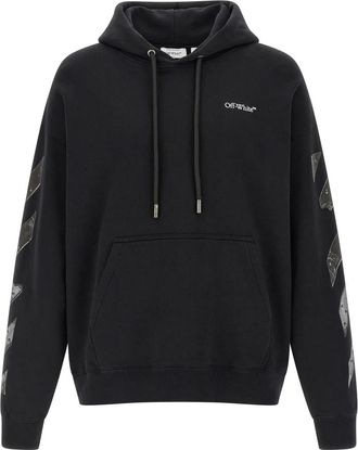 Off-white Homme, Sweatshirts et sweats &agrave; capuche, Noir, Taille: M Brushed Cotton Sweat &agrave; capuche