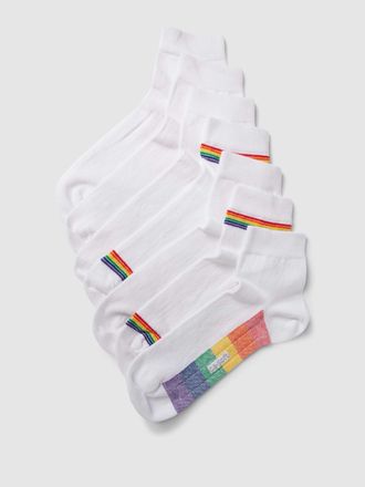 Camano Socken mit Kontrast-Details im 7er-Pack Modell Ca-Soft Quarter