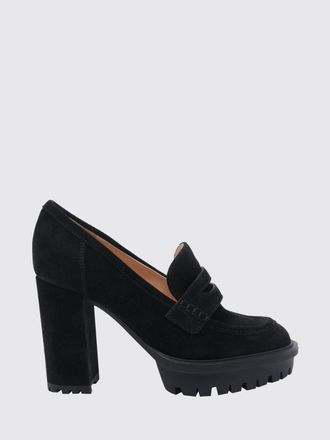Gianvito Rossi Escarpins en daim avec talon haut et semelle plateforme crant&eacute;e