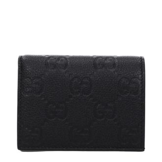 Gucci Femmes Portefeuille Cuir Noir