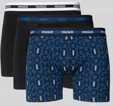 HUGO BOSS Skinny Fit Trunks aus Baumwoll-Mix im 3er-Pack