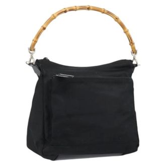 Gucci Sac &agrave; main en nylon Pre-owned - Femme - Pre-owned - Noir - Taille: ONE Size