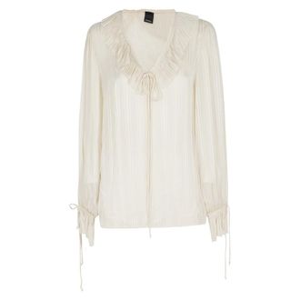 Pinko Pinko, Femme, Blouses et Chemises, Blanc, Taille: 40 FR Biddy Blusa