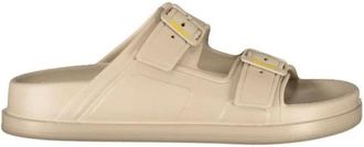 Blauer Femme, Chaussures, Beige, Taille: 38 EU Sandales Élégantes à Boucle Ajustable et Imprimé Distinctif