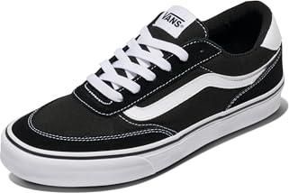 Vans Homme Brooklyn Ls Basket, SUEDE/CANVAS Black/White, 44.5 EU