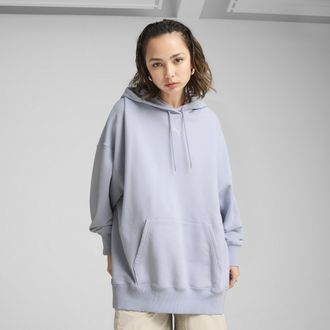 Puma WARDROBE ESS Oversized-Hoodie Damen, Kleidung, Blau, M