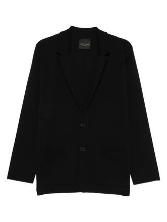 Roberto Collina cardigan en laine à poche - Noir