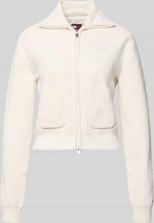 Tommy Jeans Slim Fit Strickjacke mit aufgesetzten Taschen