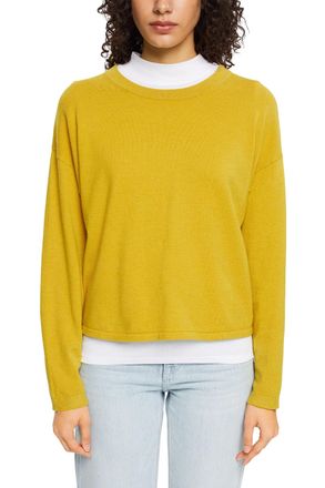 Esprit Damen 092EE1I349 Pullover, 765/DUSTY Yellow, XS