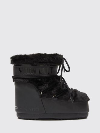 Moon Boot Bottes de neige basses Icon en fausse fourrure &agrave; lacets