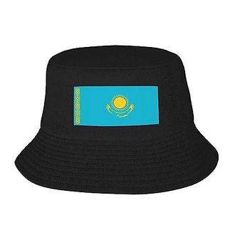 Generic Chapeau De Godet Drapeau du Kazakhstan Hommes Chapeau De Seau Respirant &Eacute;t&eacute; Bonnet De Soleil, pour Le Camping, Sports, Plage, 56-58cm