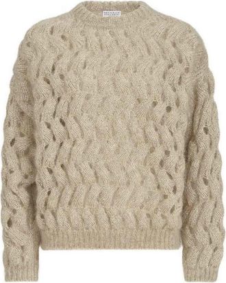 Brunello Cucinelli Rundhalspullover - Beige