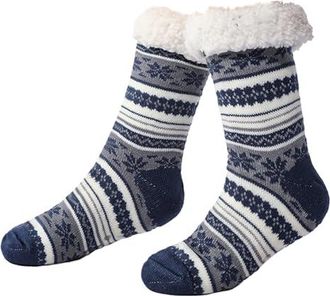 Generico Chaussettes de pantoufle pour femmes, chaussettes chaussons, chaussettes chaudes, chaudes, chaudes, épaisses pour la maison | Chaussettes antidérapant