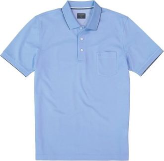 Olymp Casual Polo - - Tops - Herren - Blau - 3XL