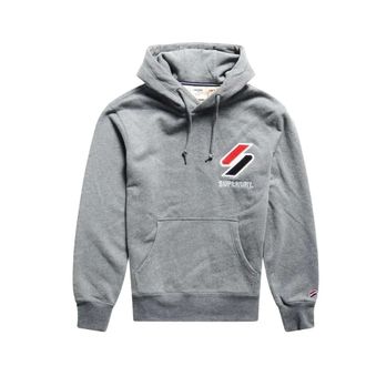 Superdry Homme, Sweatshirts et sweats à capuche, Gris, Taille: S Sportstyle Sweat à capuche