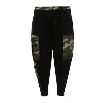 Dolce & Gabbana Homme, Pantalons, Noir, Taille: L Camo Pantalons de surv&ecirc;tement