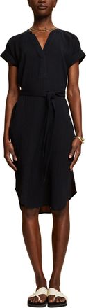 Esprit Damen 033ee1e304 Kleid, 004/Black 4, 32