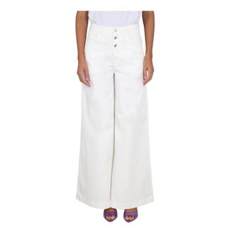 Department Five Department Five, Femme, Pantalons, Blanc, Taille: W28 Yoko Pantalone Extraflare