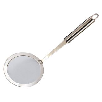 Cabilock Edelstahl Schauml&ouml;ffel mit Ergonomischem Griff und Aufh&auml;nge&ouml;se - 31,3cm K&uuml;chensieb zum Portionieren von Eint&ouml;pfen und Nudeln f&uuml;r Kochen und Frittieren