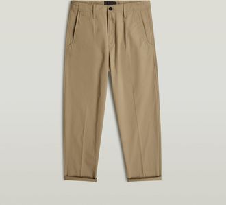 G-Star Pleated Chino Relaxed Tapered Hose - Beige - Herren