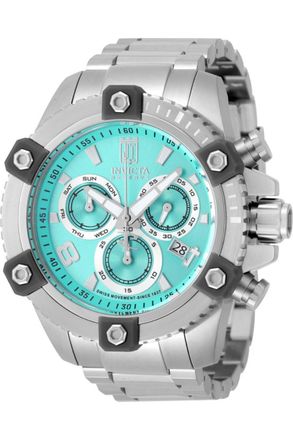 Invicta Jason Taylor 51272 Herrenuhr - Quarzwerk - Edelstahl mit blauem Zifferblatt - 50 mm