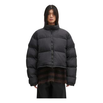VETEMENTS Doudoune Boxy Double Logo - Homme - Vestes - Noir - Taille: XL