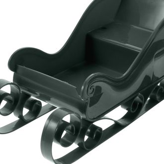 BESPORTBLE Weihnachtsschlitten Tischdeko Kleiner aus Langlebigem Kunststoff Dunkelgrün Stabile Weihnachtsdeko für Festliche Feiern und Wohnraum