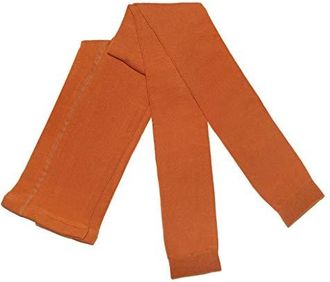 Weri Spezials Legging femme en coton - Collants sans pied - Chaud et tendance - Plusieurs couleurs disponibles - Orange - 40-42