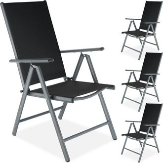 TecTake Tectake - chaises de jardin pliantes Pliable Dossier réglable en 7 positions