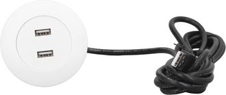 Emoshayoga Sofa USB-Ladebuchse, Effizienter Schaltkreisschutz, Dual-Ports-Buchse f&uuml;r den Heimgebrauch, Intelligentes Laden f&uuml;r Alle Mobiltelefone, ABS-Material (