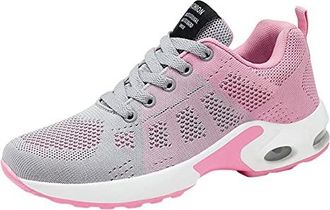 Generic Chaussures de course confortables à coussin dair pour femme - Semelle antidérapante et absorbant les chocs - Dessus en maille respirante - Semelle int
