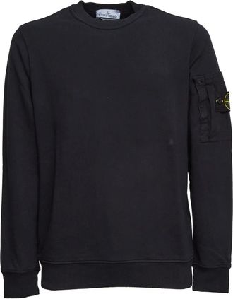 Stone Island Homme, Sweatshirts et sweats &agrave; capuche, Bleu, Taille: M Crewneck SweaT-shirt