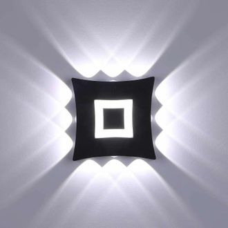 Gabrielle 18W Applique Murale Exterieur Interieur cob led Moderne, &Eacute;clairage Luminaire Mural en Aluminium IP65 Imperm&eacute;able, Lumi&egrave;re Blanc Froid 6000K, pour