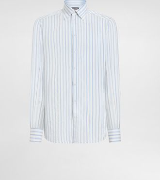 Dolce & Gabbana Hemd Aus Gestreifter Baumwolle - Mann Hemden n/d 43