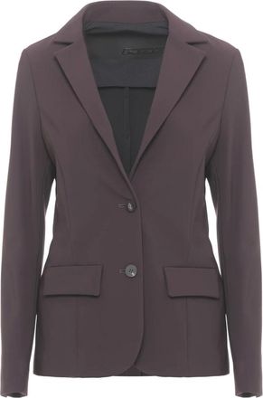 Roberto Ricci Design Rrd, Femme, Vestes, Brun, Taille: 36 FR Blazer &agrave; revers crant&eacute; et manches longues