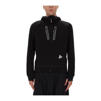And Wander Technische Outdoor Active Jacke mit Kapuze - - Jackets - Herren - Schwarzk - M