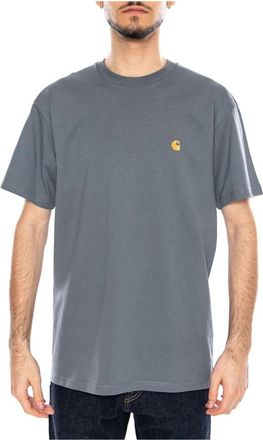Carhartt Work in Progress Homme, Tops, Bleu, Taille: M S/S Chase T-Shirt