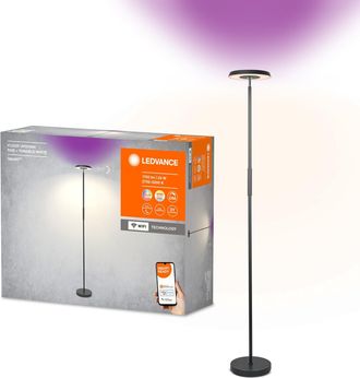 Ledvance Ledvance SMART+ WIFI FLOOR UPDOWN Wand- & Stehleuchte, schwarz, 13,5W, 2165lm, regulierbares Weiß- & Farblicht, zwei Lichtquellen, dimmbar, lange Lebe