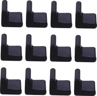 DOITOOL 30 Stück Förmige Gummi abdeckkappen für Winkelstahl rutschfeste Schutzkappen für Möbelwinkel Stahlrahmen fußschutz Einfache Montage für Wohnzimmer Bür