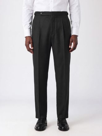 HUGO BOSS Slim Fit Anzughose aus Schurwolle mit Bundfalten und mittlerer Leibh&ouml;he