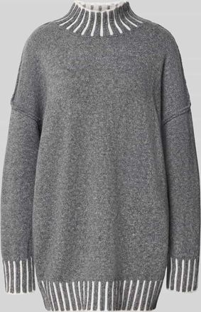 Apricot Relaxed Fit Strickpullover mit Stehkragen