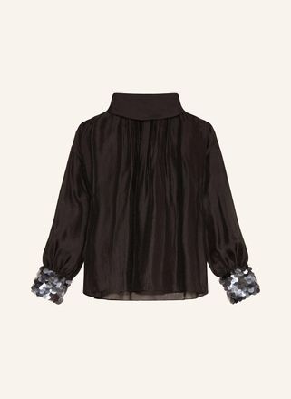 Luisa Cerano Luisa Cerano Blusenshirt Mit Pailletten schwarz