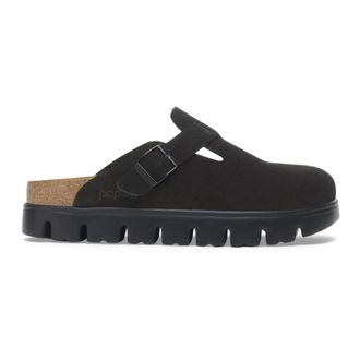 Birkenstock Femme, Chaussures, Noir, Taille: 40 EU Sandales Boston en daim